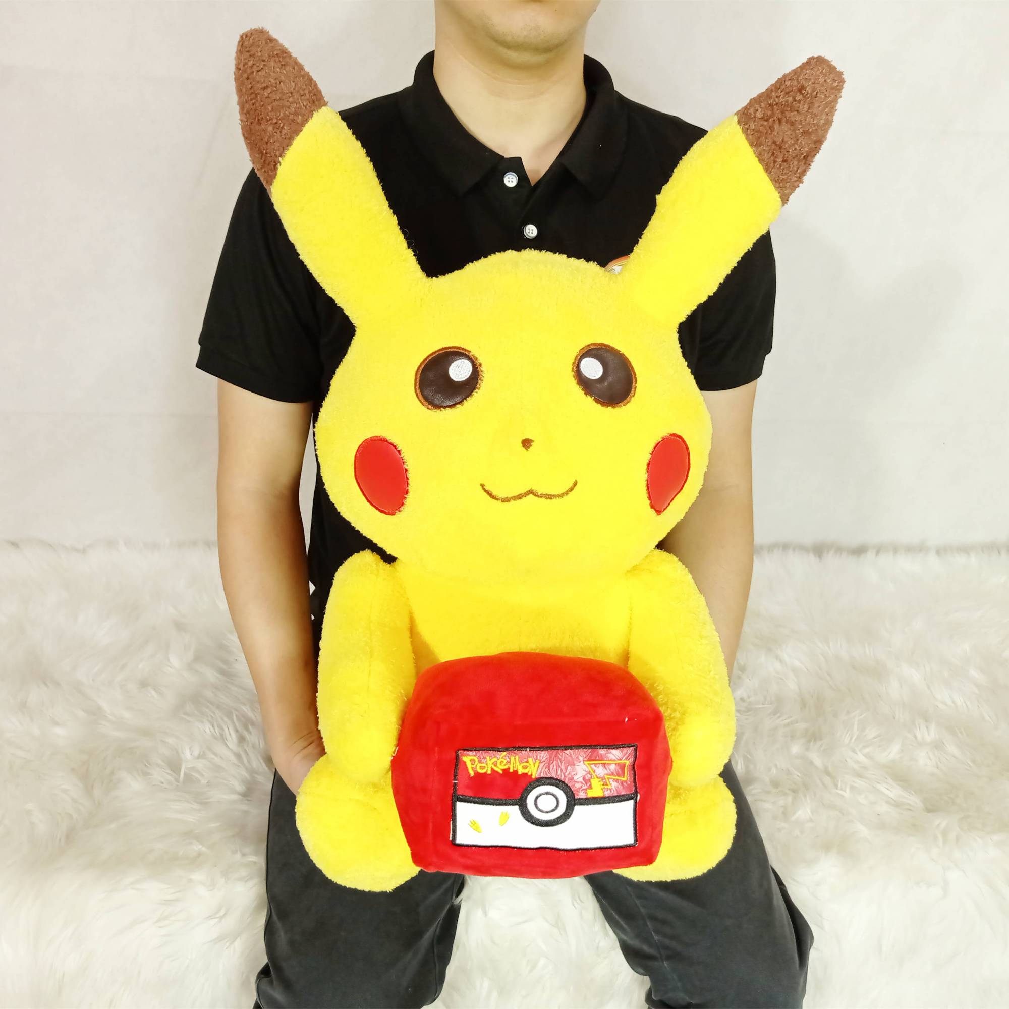 {M'SIA STOCK} Pokemon Pikachu SOFTTOYS/PLUSHTOYS/KIDSTOYS/DOLL 50CM 抱物宝 ...