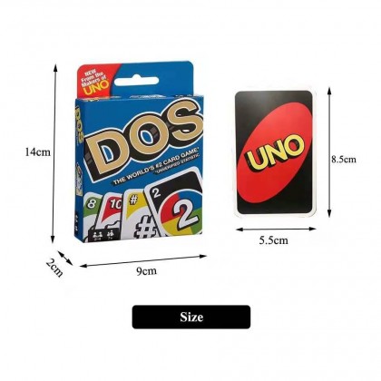 {READY STOCK} Card Games UNO or DOS Playing Card Game For Family Fun 标准 ...