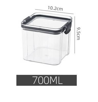 700ml Food Storage Transparent Plastic Airtight Multigrain Storage ...
